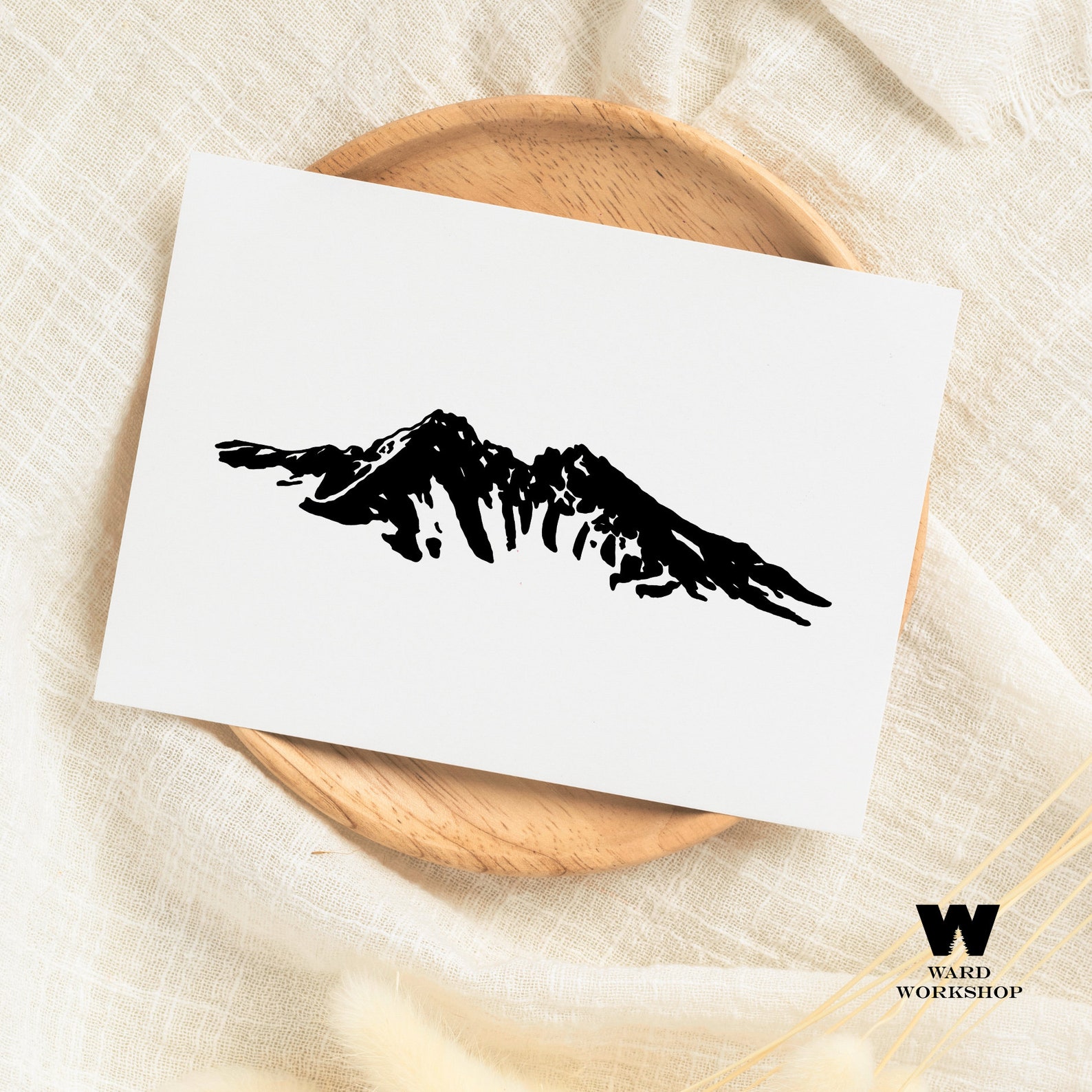 Broken Top Bend Oregon Cascade Mountain Range Clipart PNG SVG and DXF ...