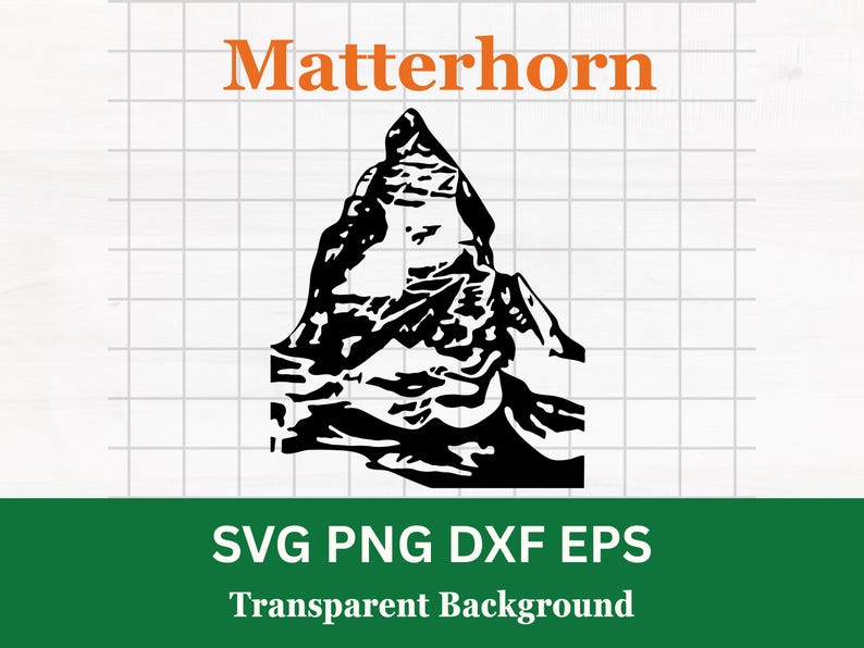 Matterhorn Swiss Alps Outline Svg | Switzerland and Italy Border ...