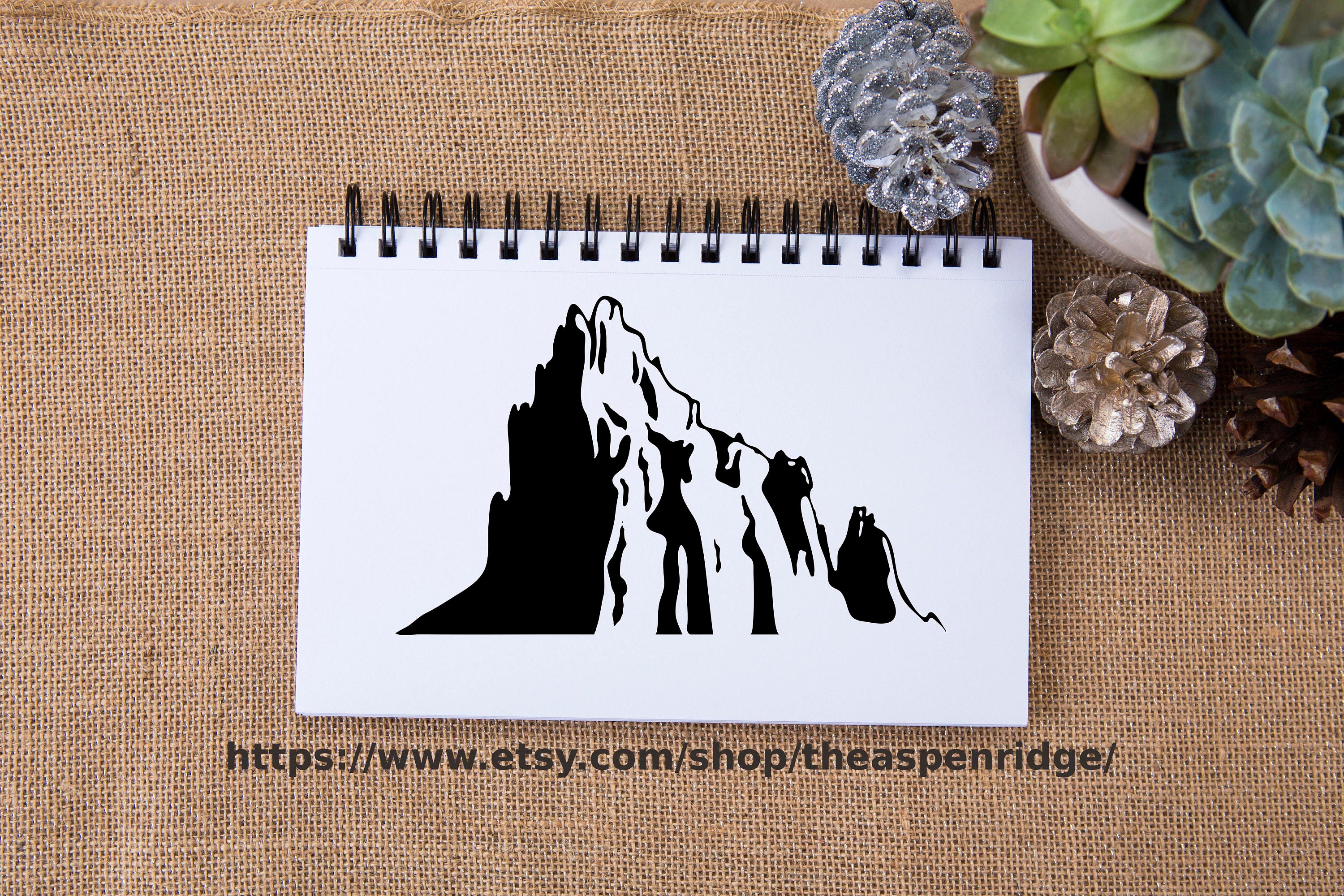 Shiprock Svg | New Mexico Mountain Outline | Cut File Clipart for ...