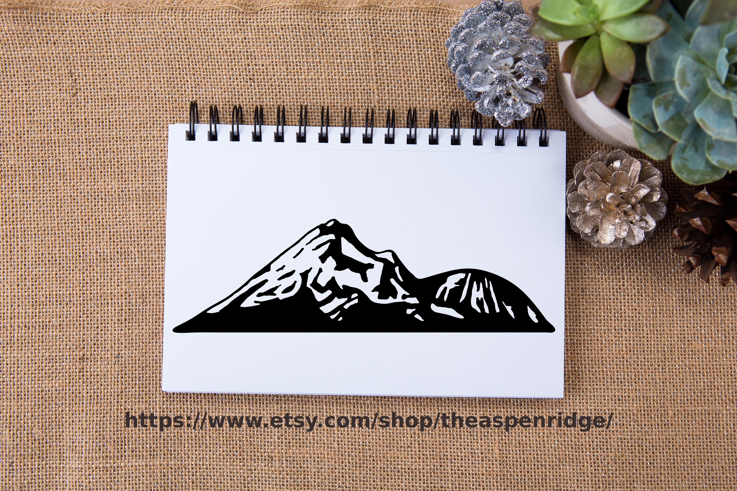 Mount Shasta Svg | Mt Shasta Redding California | Mountain Silhouette Outline | Cut File Clipart ...