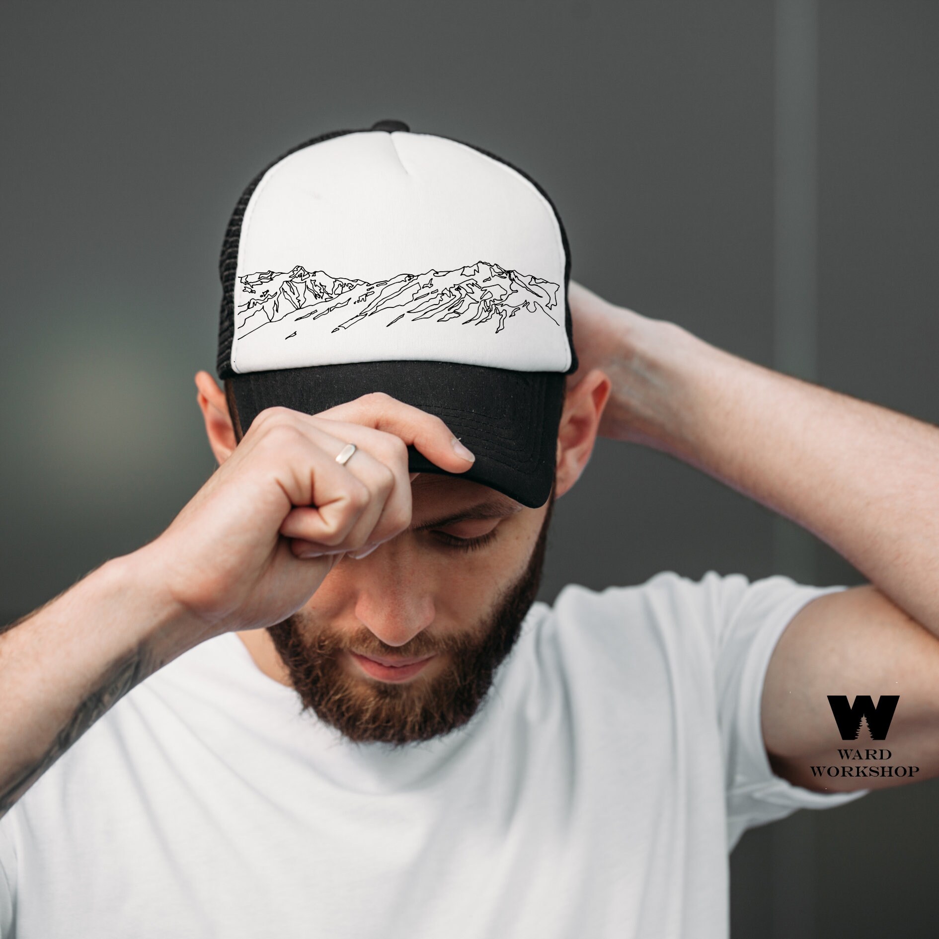 Wasatch Mountain Range SLC Line Clip Art Vector, Salt Lake City Utah ...