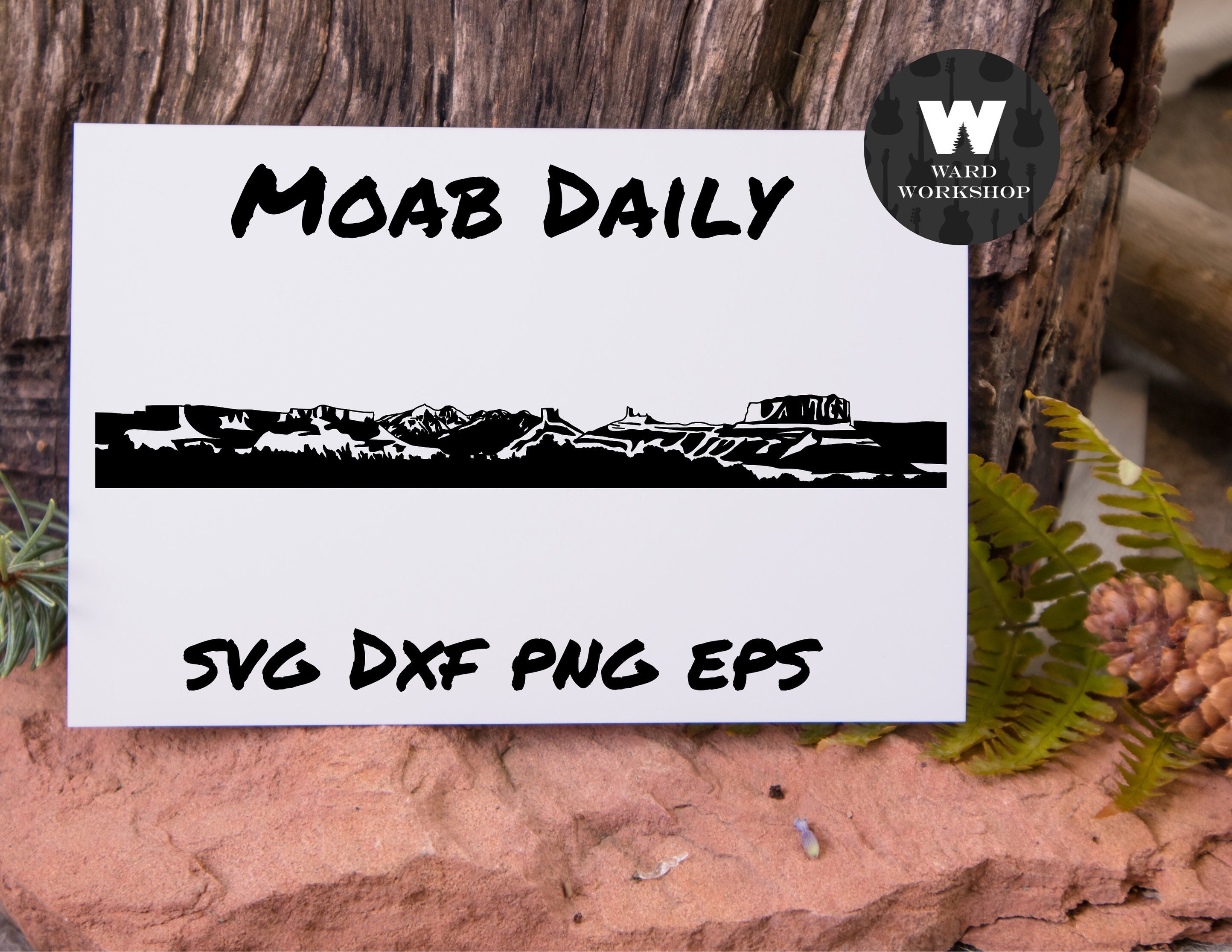 Moab Daily Clipart | Panoramic View of Professor Valley | Moab Utah ...