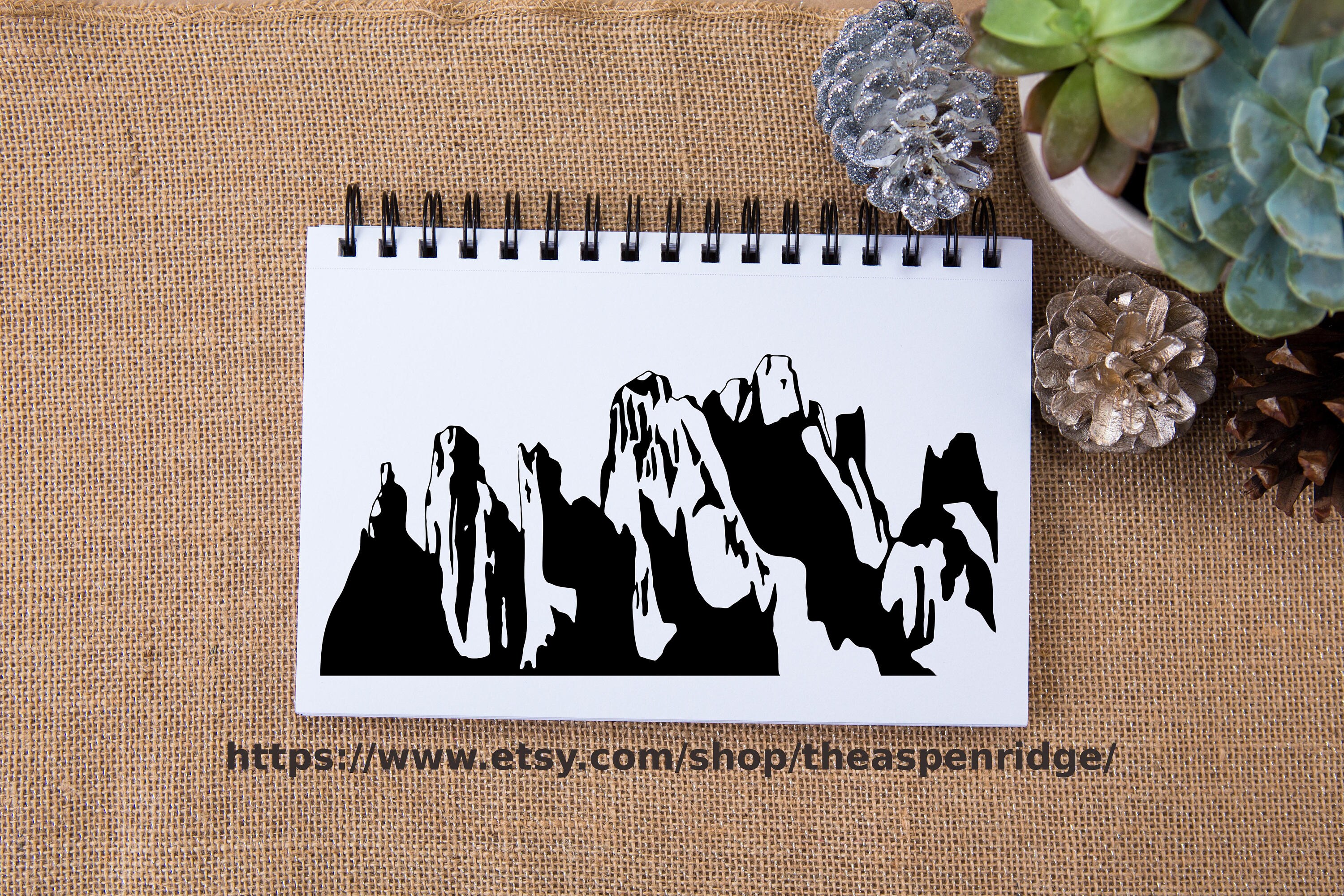Cathedral Spires Svg | Black Hills South Dakota | Clip Art for Personal ...