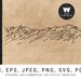 Wasatch Mountain Range SLC Line Clip Art Vector, Salt Lake City Utah ...