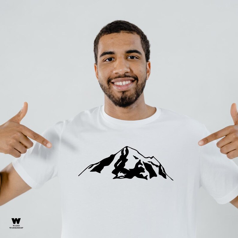 Mt. Baker Svg | Washington Mountain Outline | Vector Clip Art | Cut ...