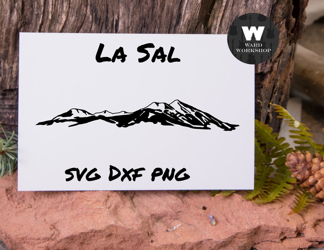 La Sal Moab Utah Mountain Range Clipart Files PNG SVG and DXF - Etsy