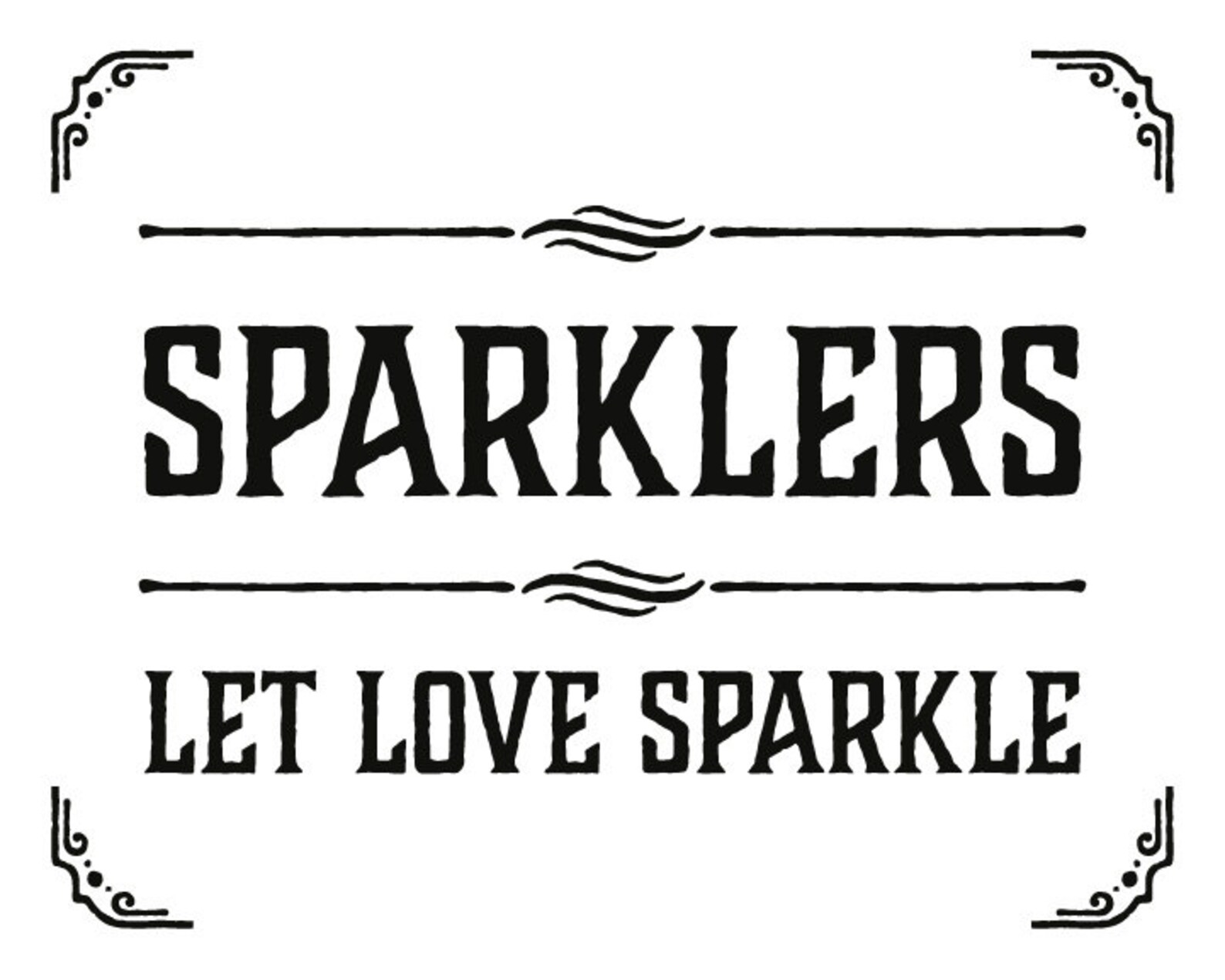 Wedding Printable Sign: Sparklers. Rustic Wedding Decor. - Etsy