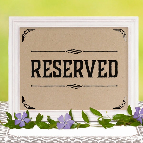 Reserviert tischschilder - Etsy.de