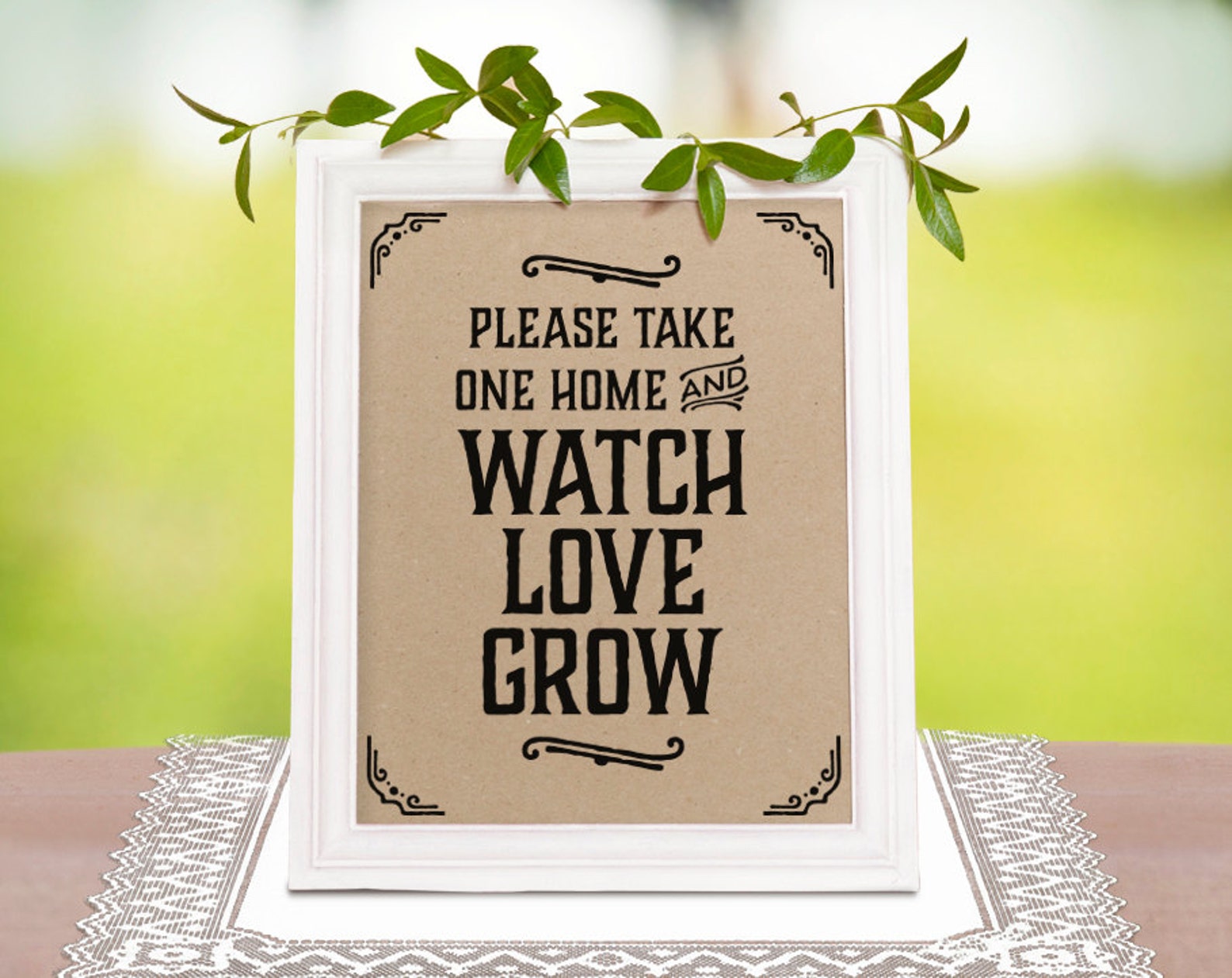 Wedding Favor Sign, Please Take One Sign. Rustic Wedding Decor. Wedding ...