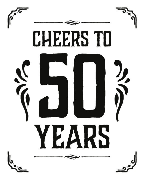 Cheers to 50 Years Sign. Printable 50th Birthday Decor. - Etsy