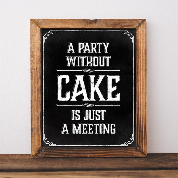 A Party Without Cake - Etsy