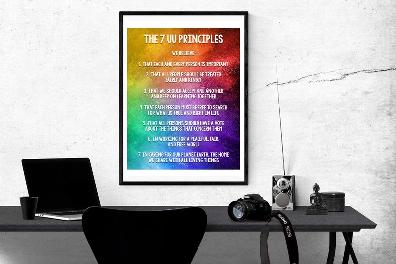 Kids Unitarian Universalist 7 Principles PRINTABLE UU Poster - Etsy Canada