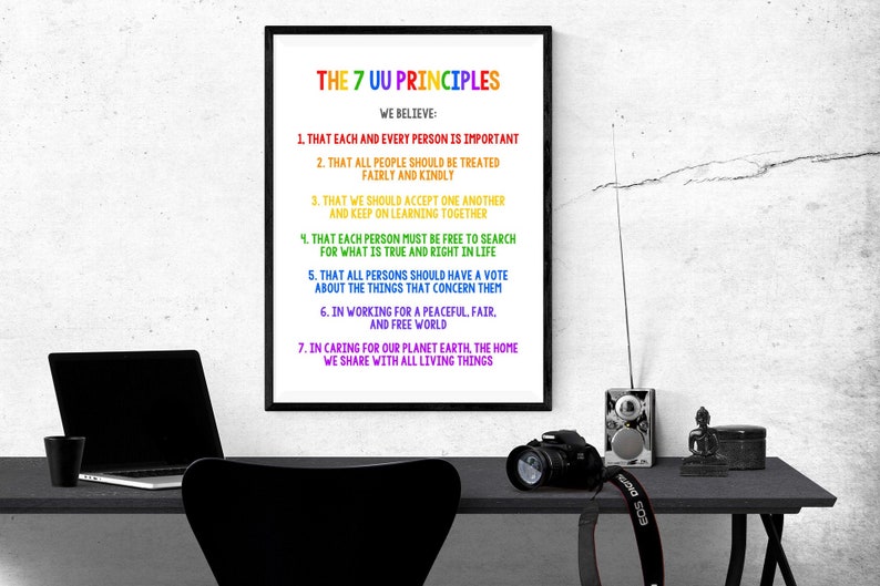 Kids Unitarian Universalist 7 Principles PRINTABLE UU Posters in ...