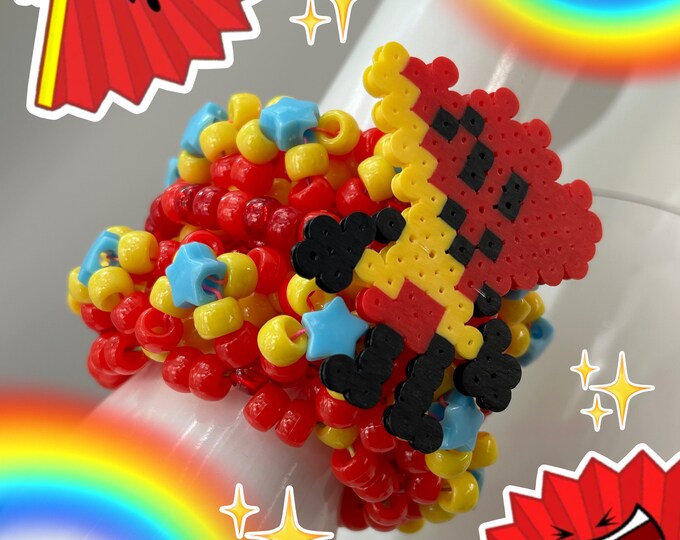 Fan Kandi Bracelet - Inanimate Insanity Rotating Cuff - Large - Etsy