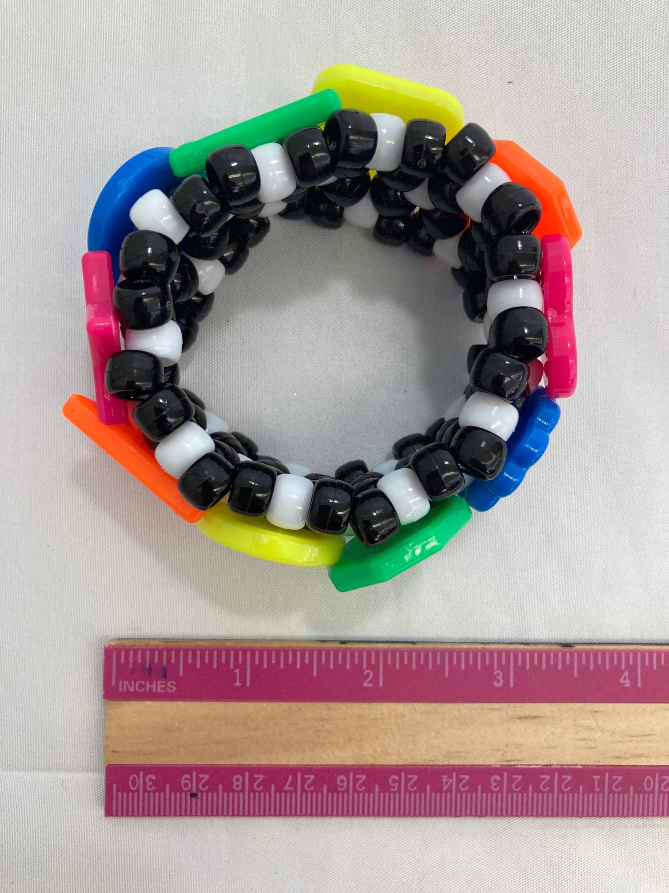 Neon Button Kandi Cuff Small Size - Etsy
