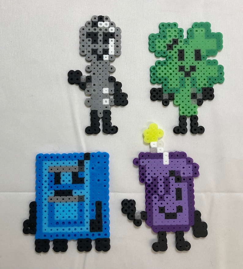 Inanimate Insanity Perler Bead Set Silver Spoon Clover Cabby - Etsy