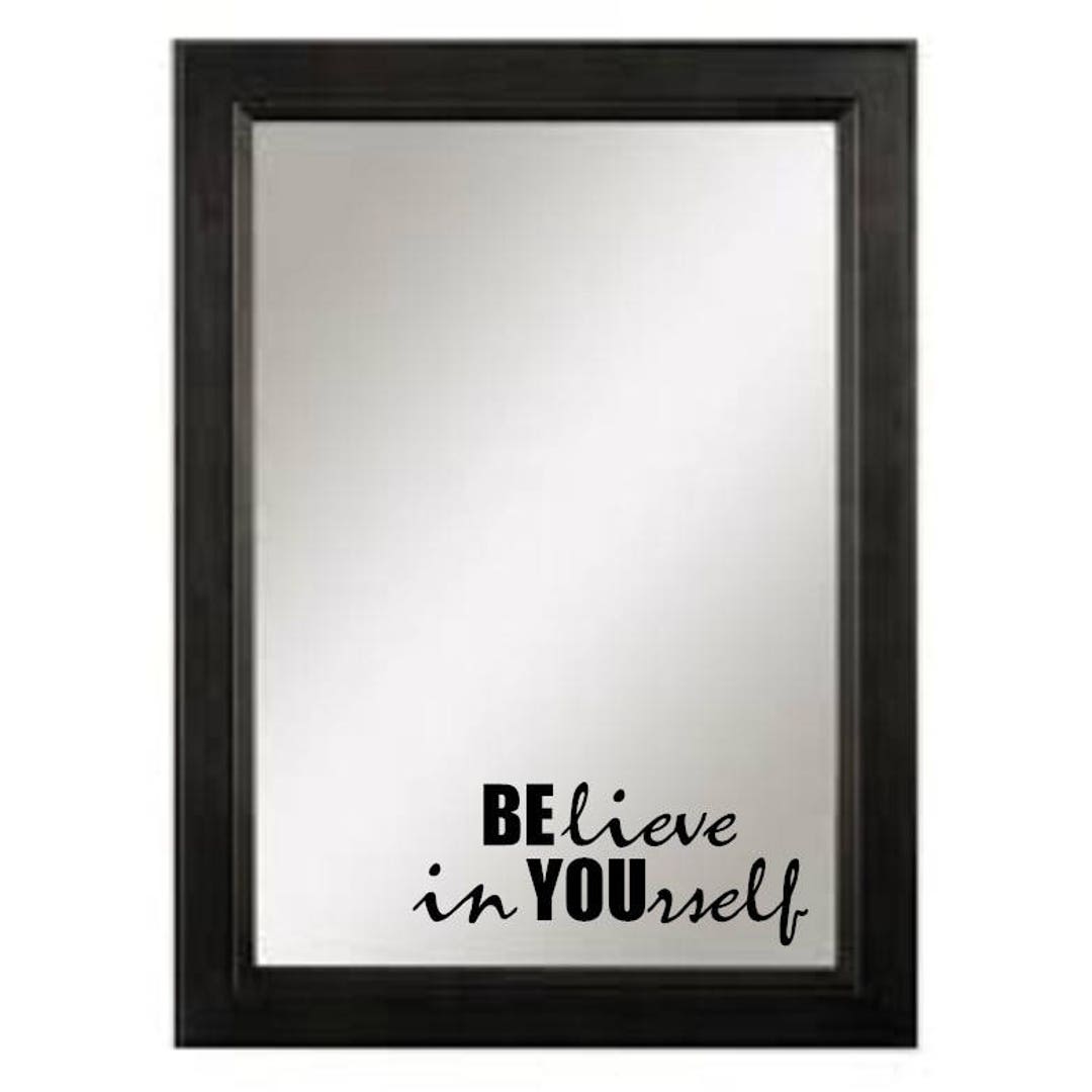 Believe in Yourself BE YOU Inspirational Window Wall Mirror - Etsy