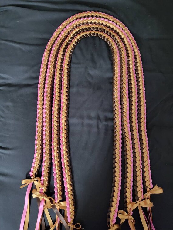 OPEN 50 INCH 3-4 Color Single Weave Hawaiian Ribbon Lei | Etsy