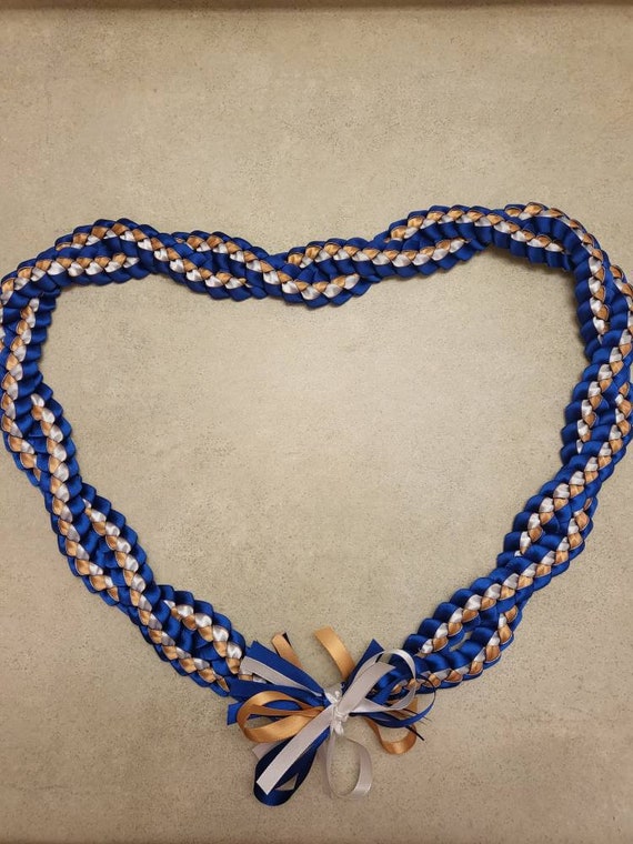 3-4 Color Twisted Single Weave Ribbon Lei - Etsy