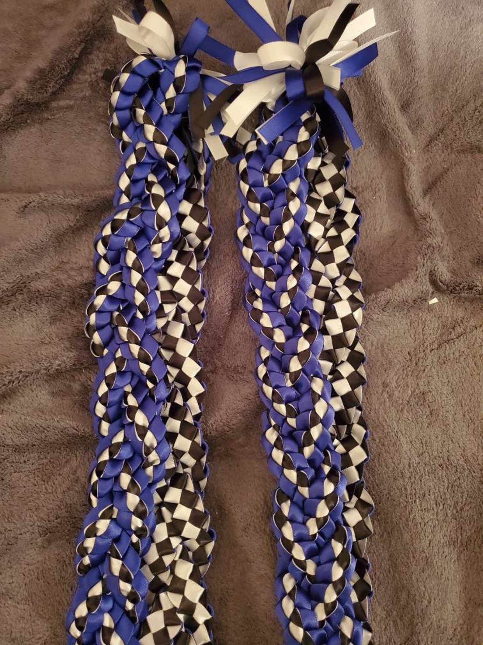 Style 1, and 2 : 3-4 Color Strand Braided Hawaiian Ribbon Lei - Etsy