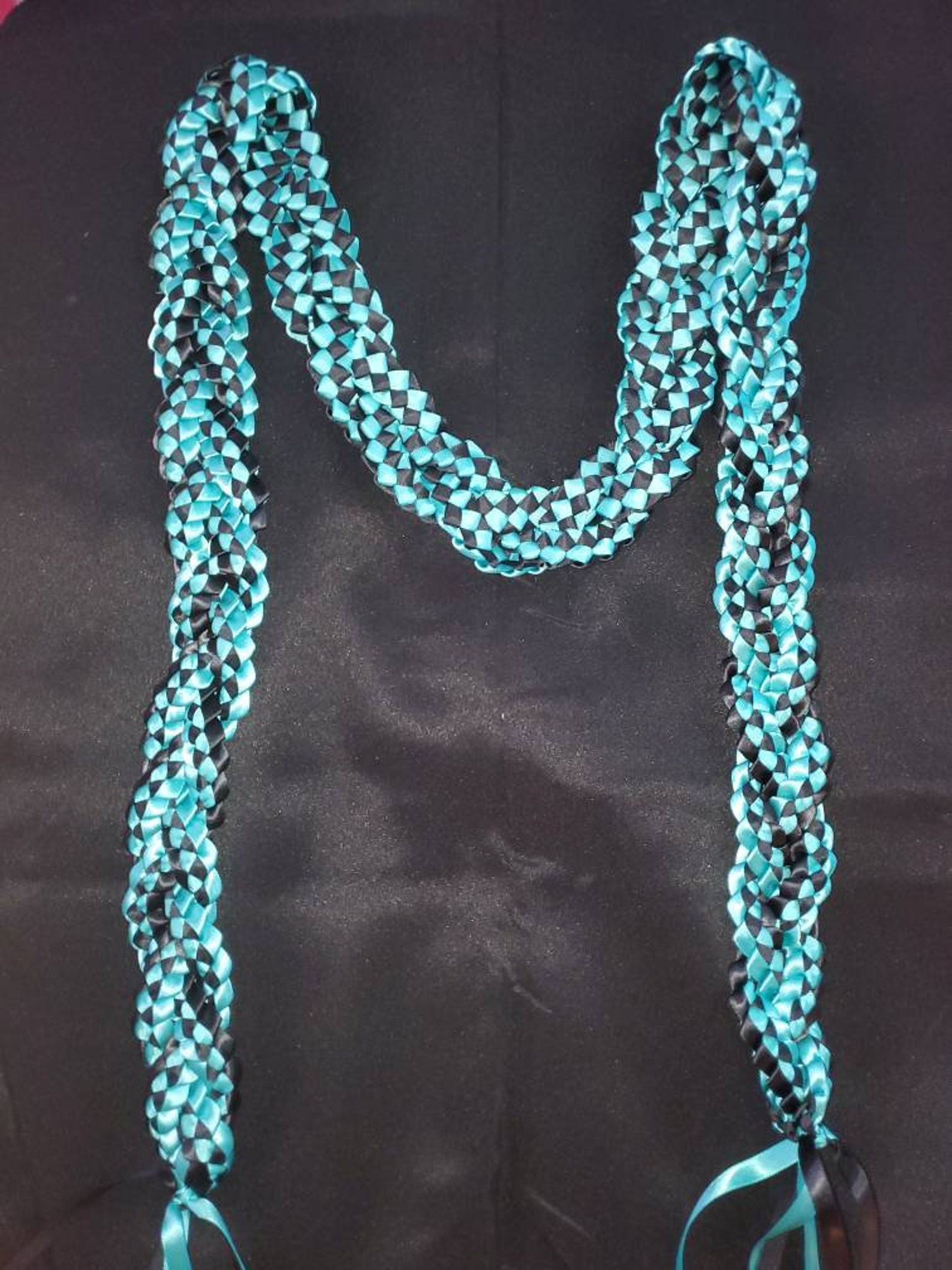 OPEN LEI 50in 2-4 Colors Braided Hawaiian Ribbon Lei - Etsy