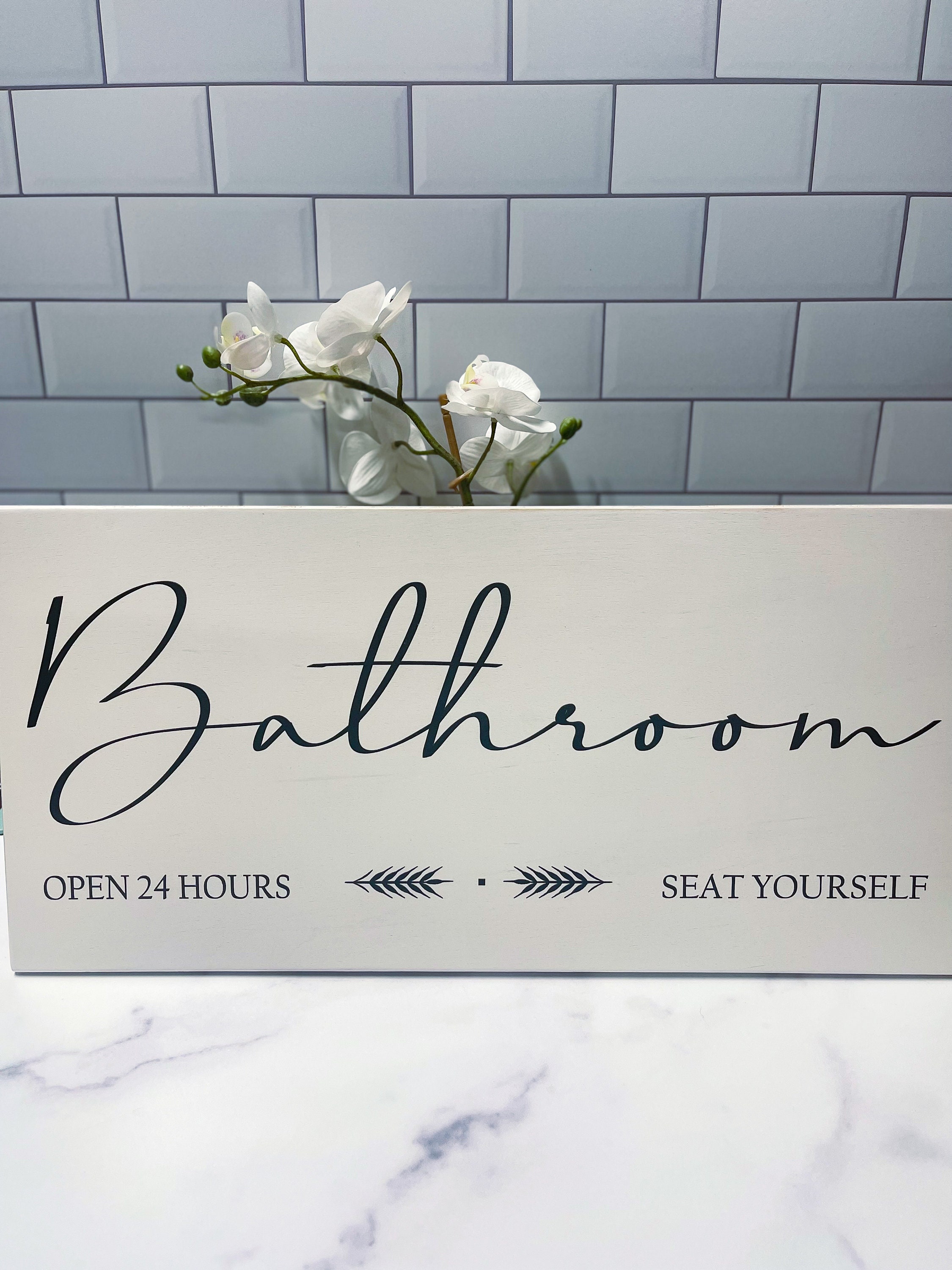 Wooden Funny Bathroom Sign Personalized Home Decor Gift - Etsy