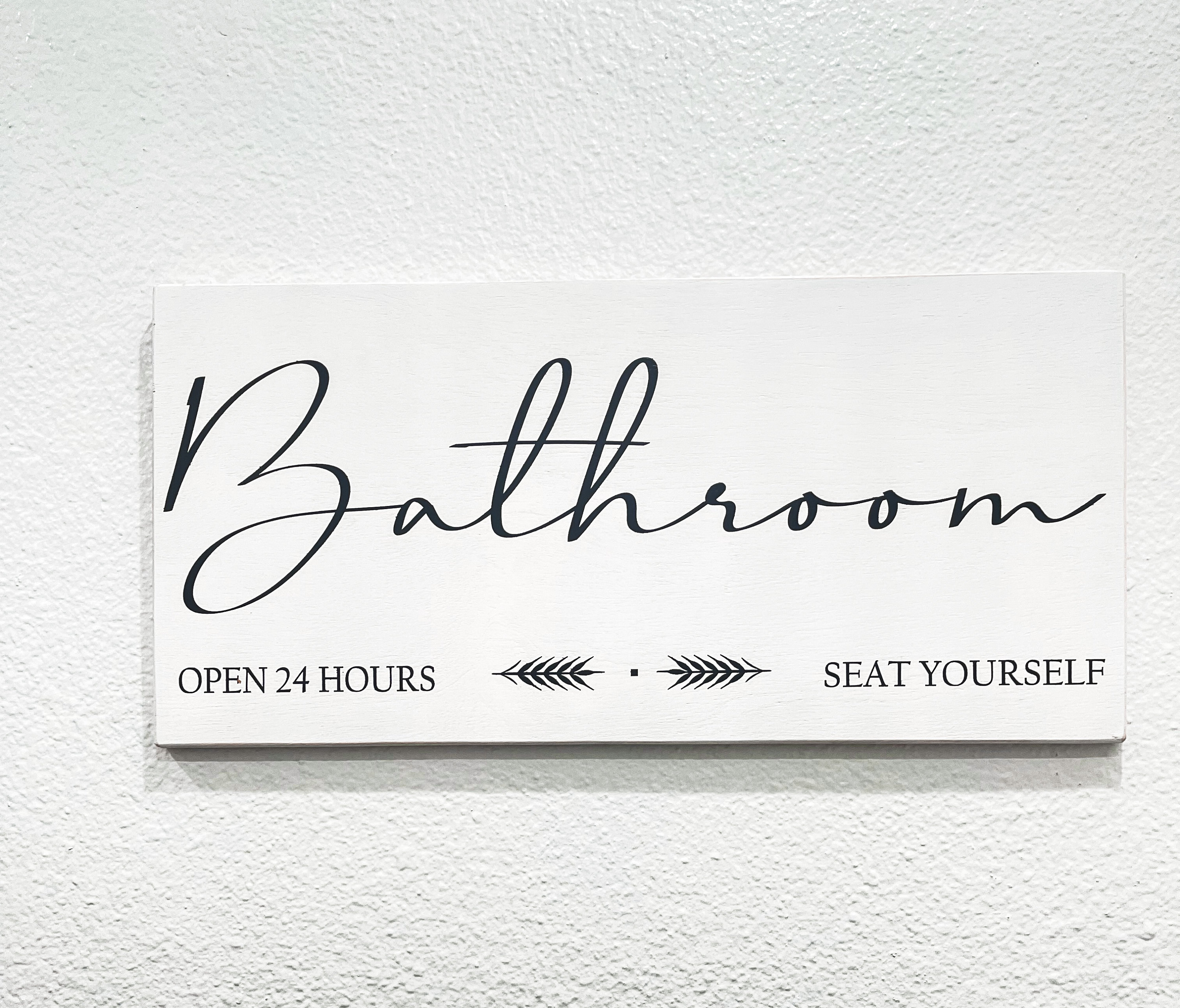 Wooden Funny Bathroom Sign Personalized Home Decor Gift - Etsy