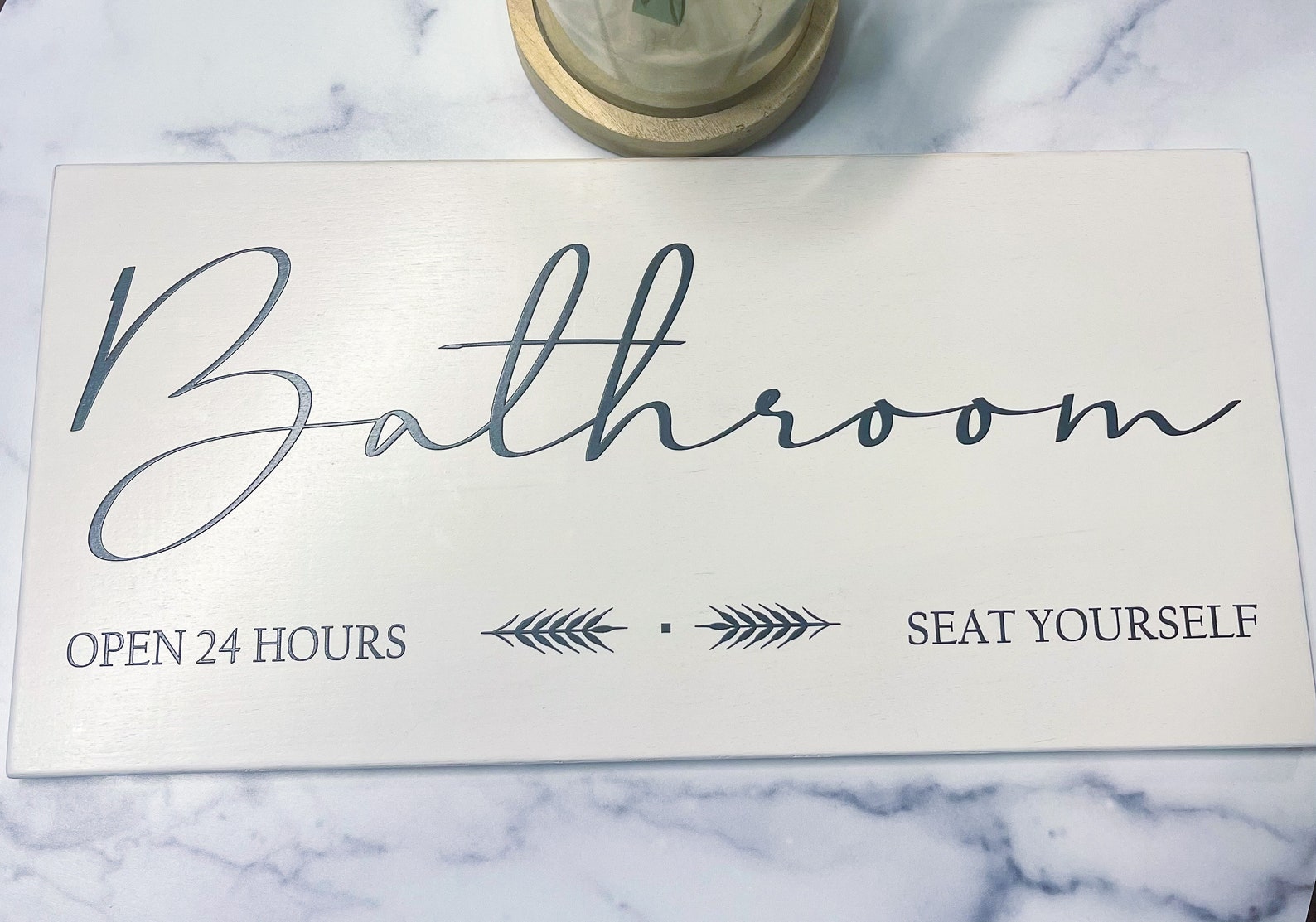 Wooden Funny Bathroom Sign Personalized Home Decor Gift - Etsy