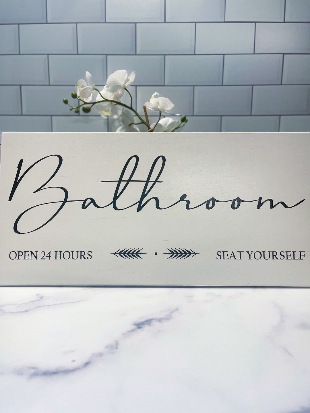 Wooden Funny Bathroom Sign Personalized Home Decor Gift - Etsy