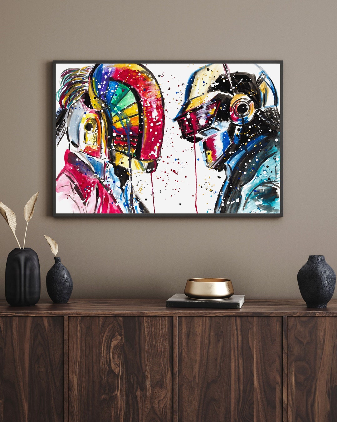 Daft Punk Technologic Art Print by Beau Singer, Print, Prints, Digital ...