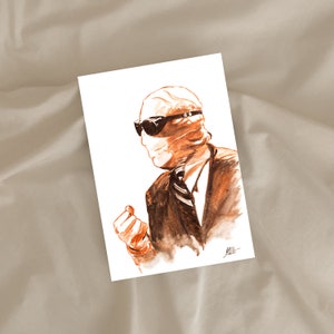 Invisible Man Print, Prints, Digital Prints, Watercolor, Wall Art, Home ...