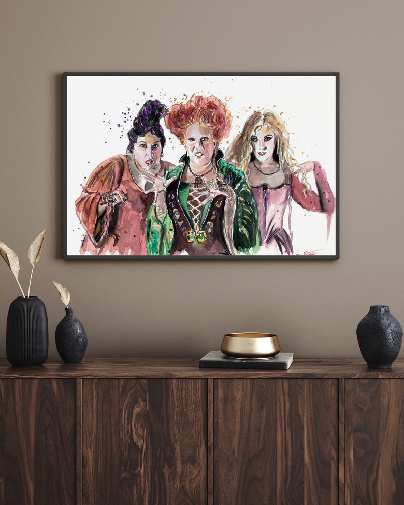 Sanderson Sisters Hocus Pocus Art Print, Print, Prints, Digital Prints ...