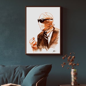 Invisible Man Print, Prints, Digital Prints, Watercolor, Wall Art, Home ...
