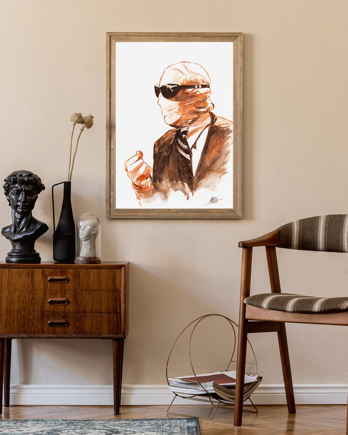 Invisible Man Print, Prints, Digital Prints, Watercolor, Wall Art, Home ...