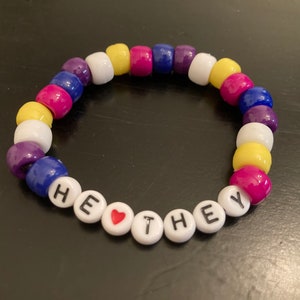 LGBTQ Custom Gender Identity Kandi Bead Bracelets With or Without ...