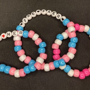 LGBTQ | Custom Gender Identity Kandi Bead Bracelets | With or Without ...