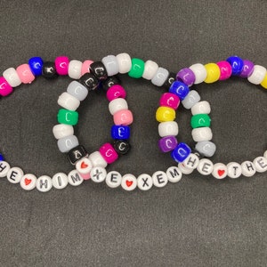 LGBTQ | Custom Gender Identity Kandi Bead Bracelets | With or Without ...