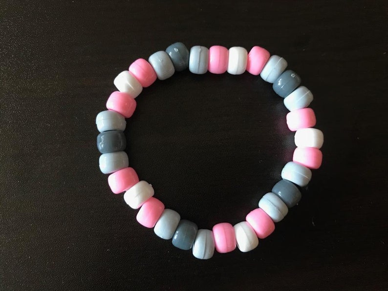 LGBTQ Custom Gender Identity Kandi Bead Bracelets With or - Etsy