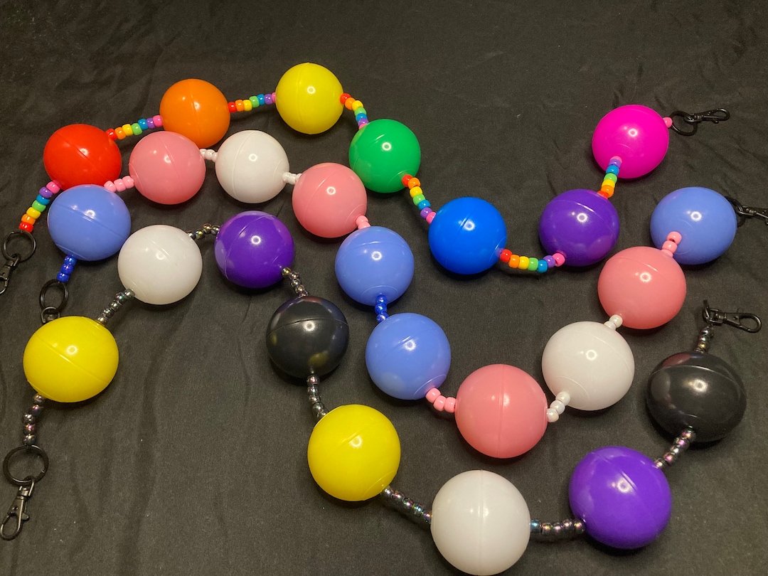 Ball Pit Chain | LGBTQ Flags | Rave Aesthetic | Pride | Kandi - Etsy