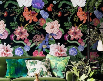 Poison Pattern in Eau De Nil Wallpaper - Etsy