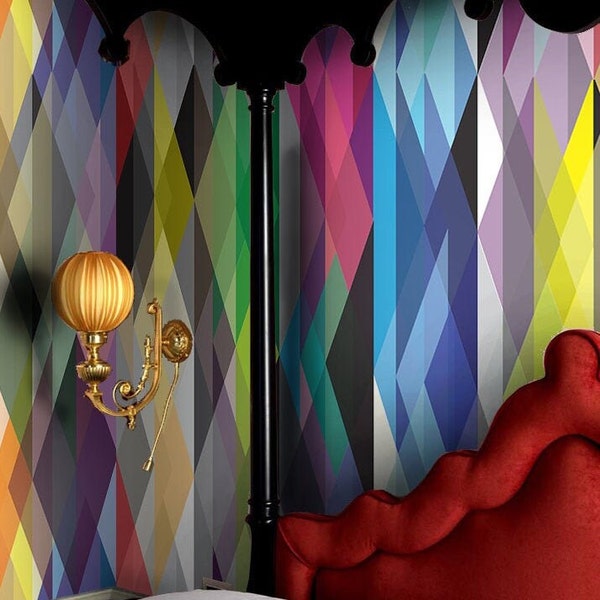 Funky Pattern Wallpaper - Etsy