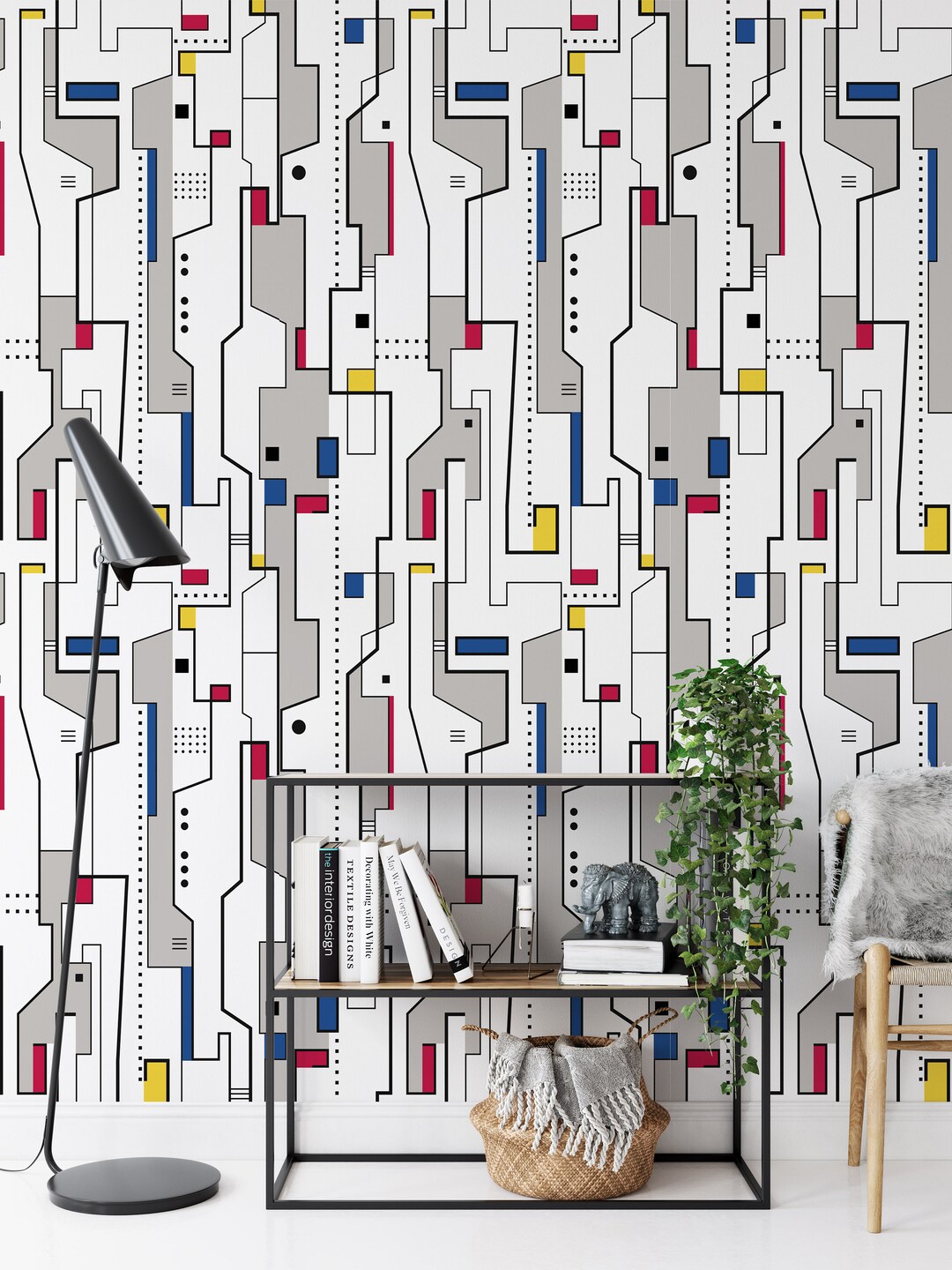 Circuit Board Electronic Wallpaper, Modern Art Wall Decor - Etsy