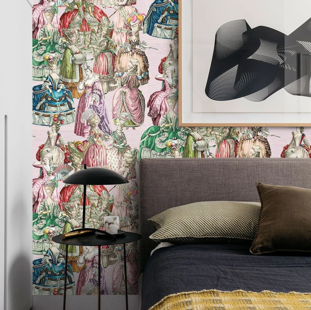 Marie Antoinette Rococo Wallpaper With Old Fashioned Dress, French ...