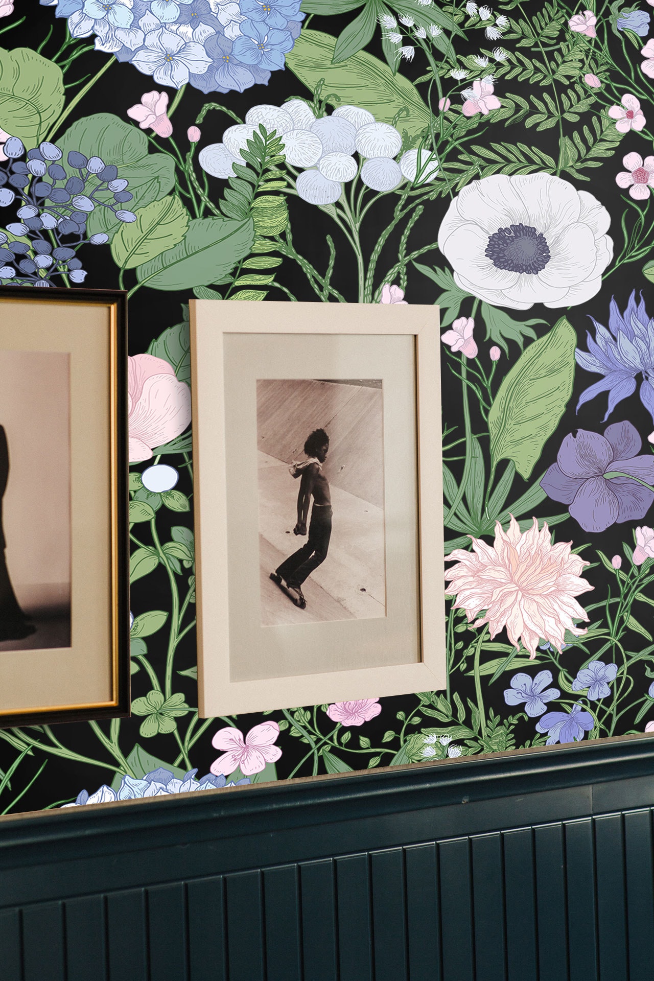 Dark botanical flowers wallpaper, botanical Wallpaper, Botanical ...