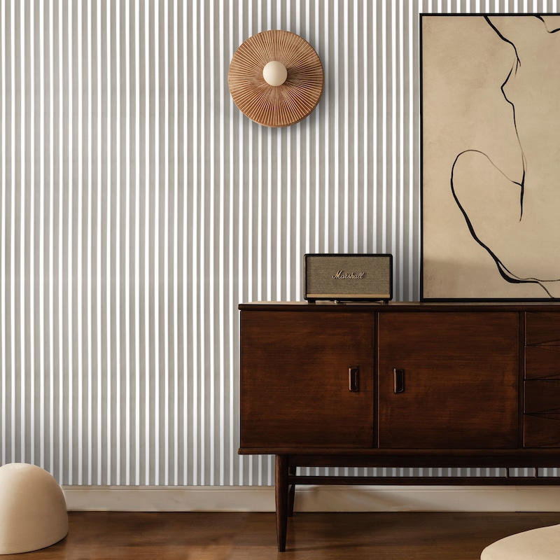 Vertical Stripe Wallpaper - Etsy