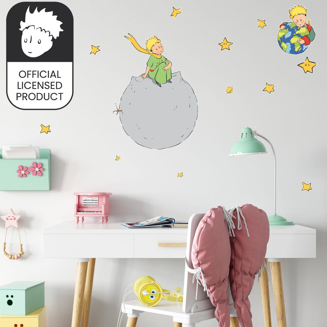 Little Prince Earth Wall Stickers | Official Licensed Nursery Decals ...
