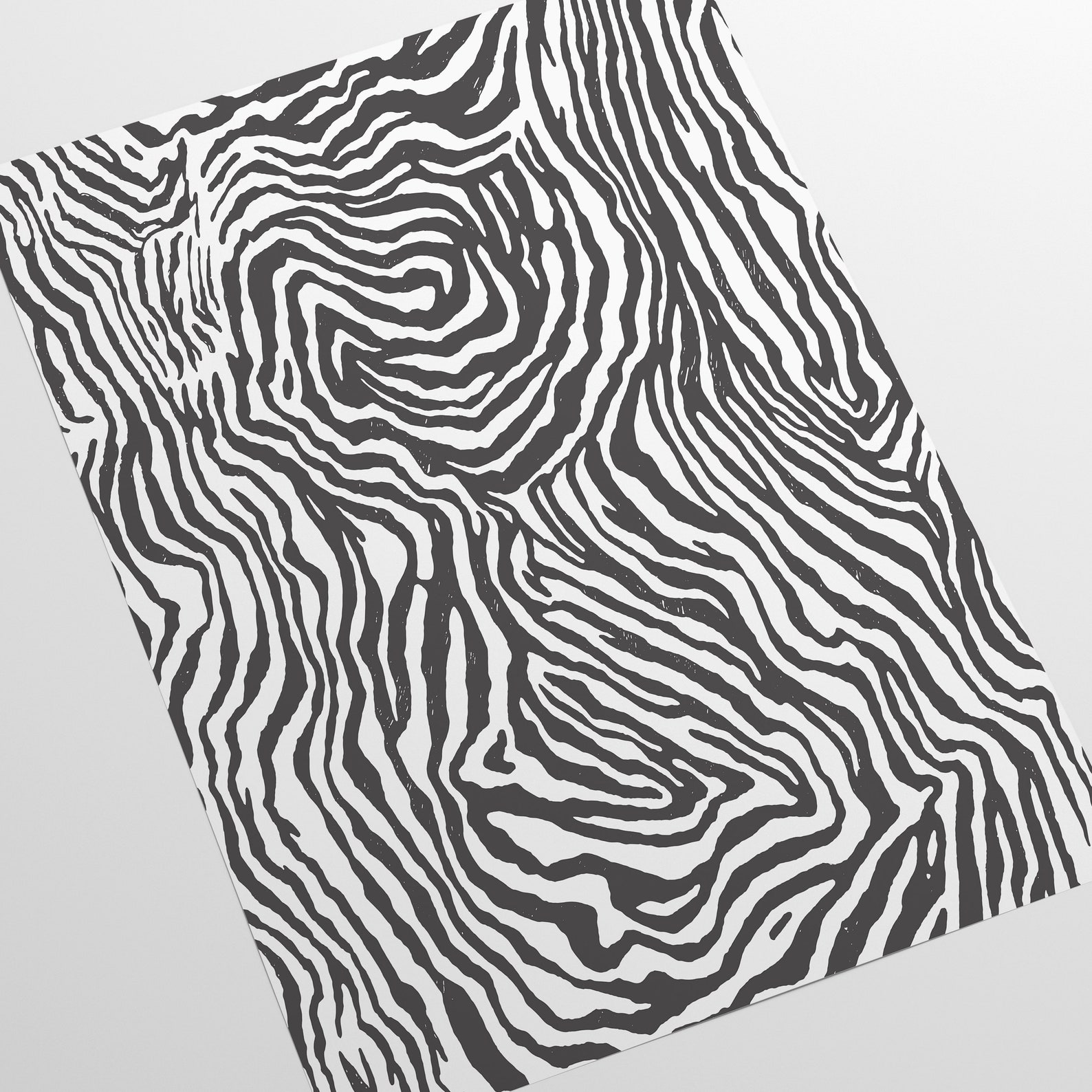 Black and White Zebra Wallpaper Animal Print Wall Decor for - Etsy