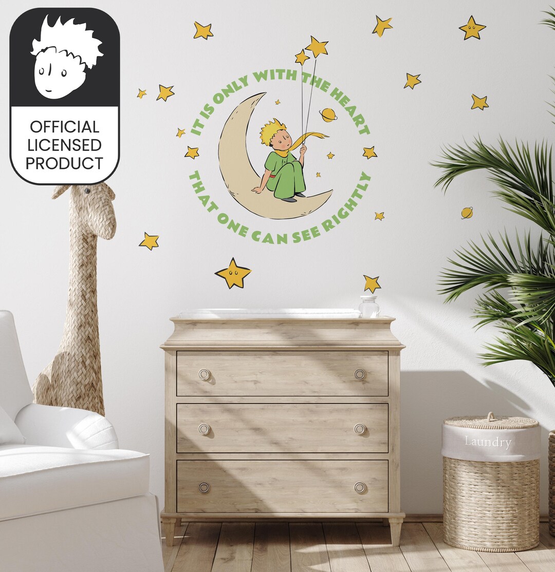 Little Prince Moon Wall Stickers | Official Licensed Nursery Decals ...