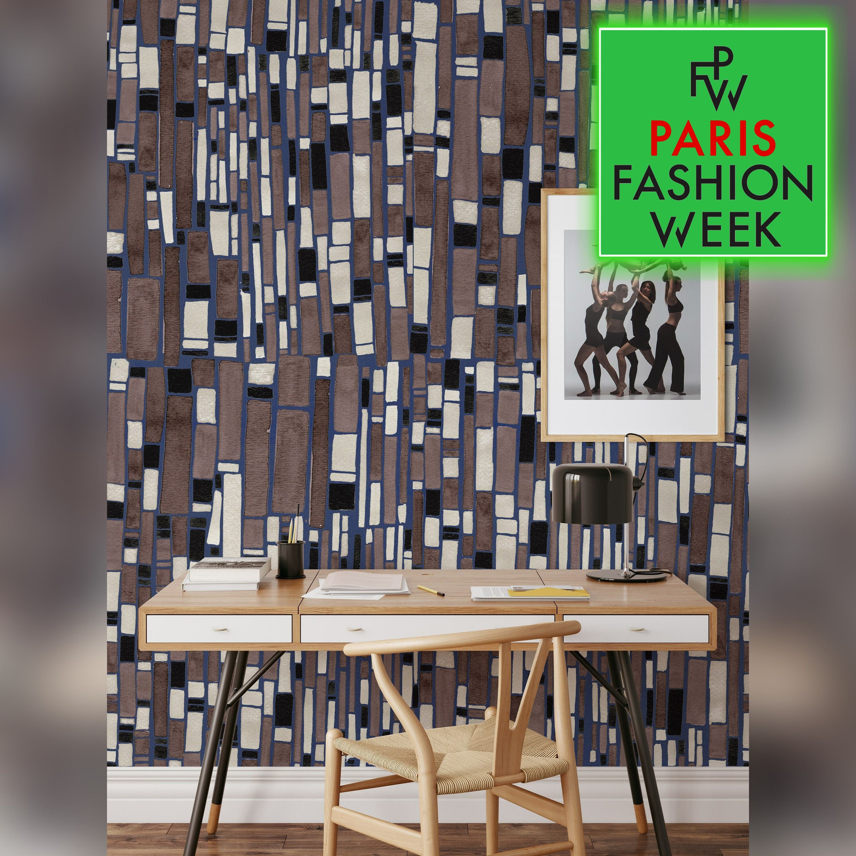 Extra Large Boho Modern Removable Wall Mural, Big Print Abstract ...