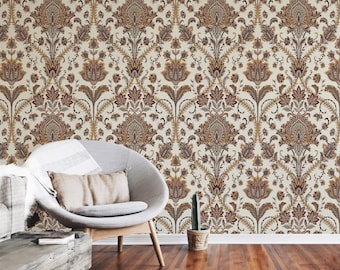 Victorian Brown Wallpaper - Etsy